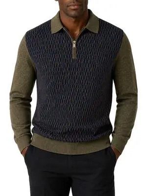 MACEOO Unknownseventeen Quarter Zip Sweater - Grey