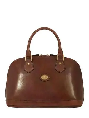 THE BRIDGE Leather Zip-top Tote Bag