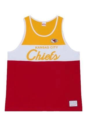Mitchell & Ness Gold Kansas City Chiefs Head Coach Tank Top - Red
