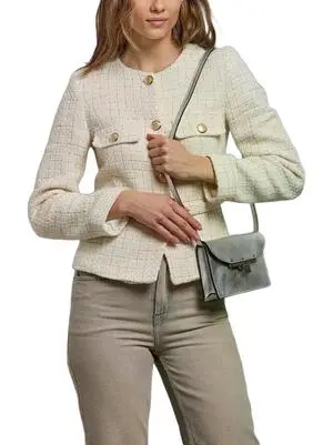 THE BRIDGE Laminated-leather Crossbody Bag