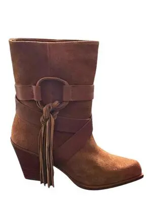 VIC MATIE H10 Jolene West Tassel-detail Wrap-strap Boots