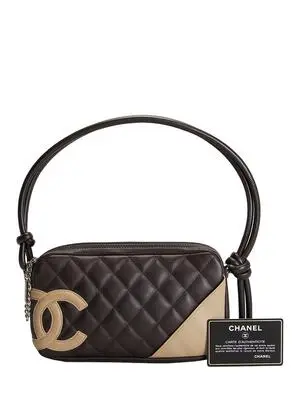 FWRD RENEW Chanel Calfskin Cambon Pochette Shoulder Bag - Brown