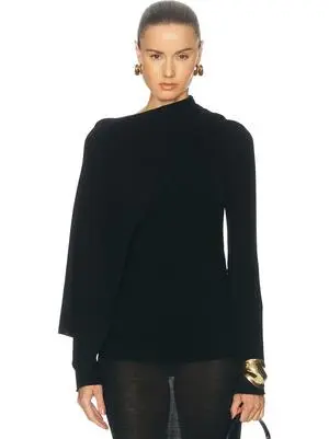 THE SEI The Sei Scarf Sweater In Black