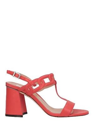POLLINI Sandals Coral Size Leather - Red
