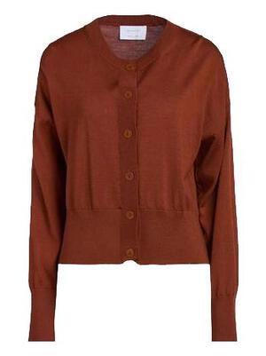 DANIELE FIESOLI Cardigan Size Merino Wool - Brown