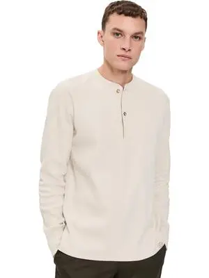Filson Waffle Knit Henley - Sand