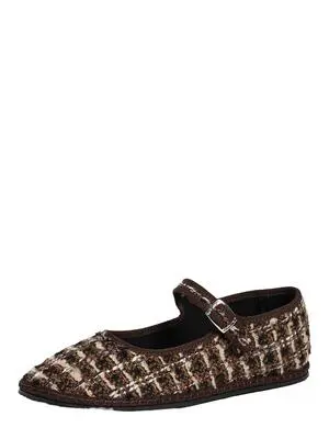 VIBI VENEZIA Mary Jane Tweed Flats - Coco