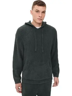 UGG Finnegan Cozy Knit Rib Hoodie Arugula