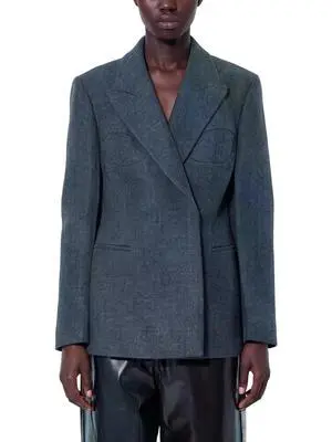 RÓHE Notched-lapel Blazer - Grey