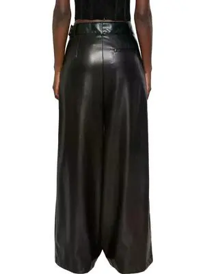 ANIYE BY Caly Draped Faux-leather Trousers
