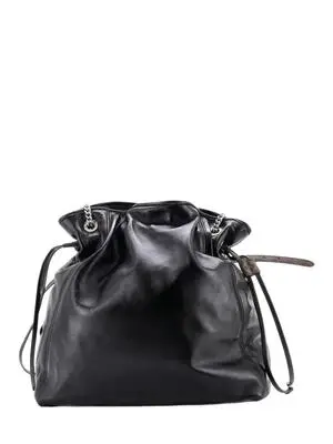 LOUIS VUITTON Off Duty Vibe Handbag Leather Mm Bucket Bag