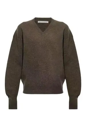 Studio Nicholson Loch V-neck Sweater - Brown