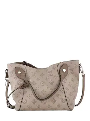 LOUIS VUITTON Hina Handbag Mahina Leather Pm Shoulder Bag - Neutrals
