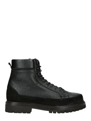 Brunello Cucinelli Leather Lace-up Hiker Boots - Black