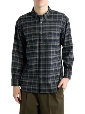 DUNST Gender Inclusive Flannel Button-down Shirt