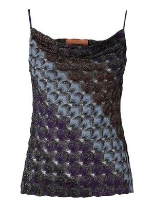 Missoni Lace Motif Top With Draped Neckline - Multicoloured