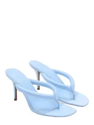 Mango Padded Strap Stiletto Heel Sandal - Blue