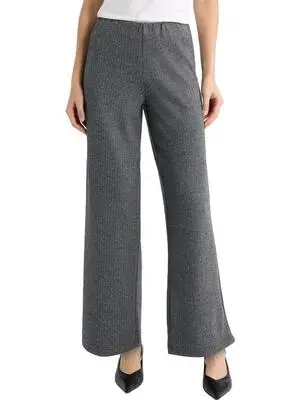 24COLOURS Herringbone Pull-on Pants