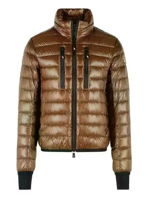 Moncler Hers Foldable Padded Ski Jacket Brown