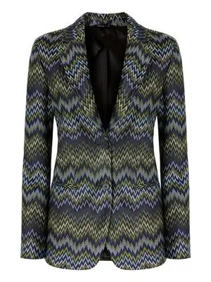 Missoni Viscose Blazer With Snake Motif - Multicoloured
