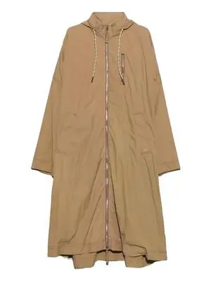 Bimba Y Lola Camel Fluid A-line Trench Coat - Neutrals
