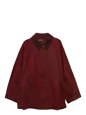 Bimba Y Lola Short Burgundy Coated Trench - Red