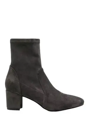 BIBI LOU Suede-effect Block-heel Ankle Boots