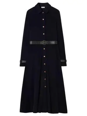 BURBERRY Wwool Shirt Dress