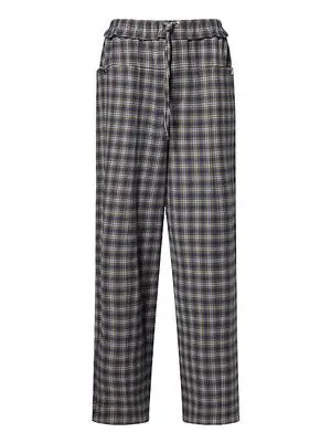 DAMSON MADDER Tomasina Check-pattern Woven Trousers - Multi