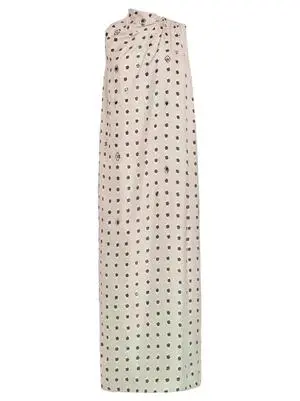 Altuzarra Jackie Draped Midi Dress - Neutrals