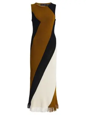 Proenza Schouler Zia Knit Midi Dress - Multi