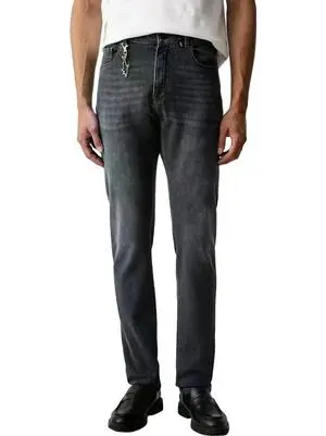 Paul & Shark Varese Faded-effect Straight-leg Jeans - Grey