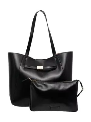 Marc O'polo Tessa Leather Tote Bag - Black