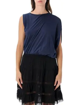 Gimaguas Sleeveless Draped Top - Blu