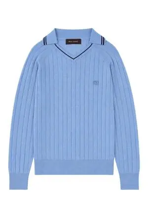WALES BONNER Wales Bonner Men's 100% Viscose Polo Shirt