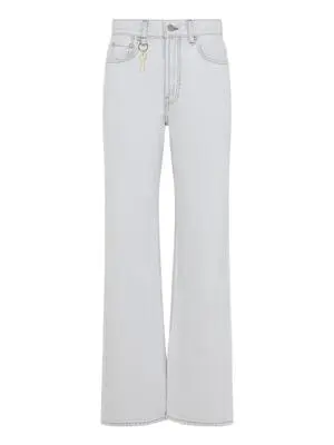 Carven 5-pocket Regular Straight-leg Cotton Trousers - Grey