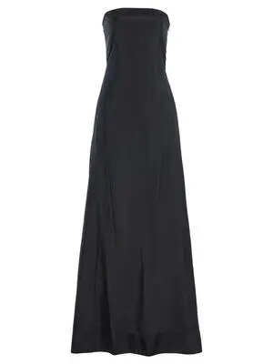 COLLEEN ALLEN Strapless Silk Taffeta Gown - Black