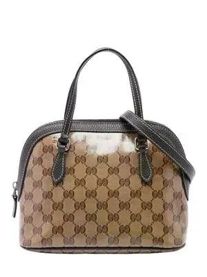 Gucci 2016-2026 Mini Gg Crystal Dome Satchel - Neutrals
