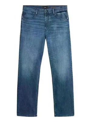 7 For All Mankind Airweft Modern Straight-leg Jeans - Blue