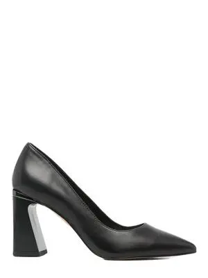 SERGIO MORETTI FIRENZE Pointed-toe Block-heel Pumps - Black