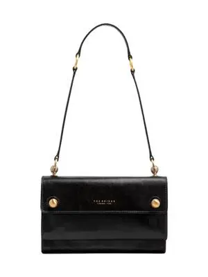 THE BRIDGE Leather Shoulder Bag - Black