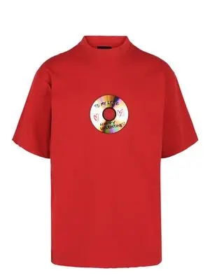 BALENCIAGA Val To My Love Graphic T-shirt 'red'