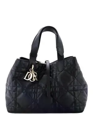 DIOR Toujours Macrocannage Quilt Calfskin Medium Tote Bag