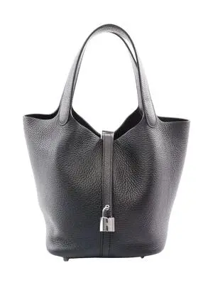 Hermès 2023 Clemence Picotin Lock 22 Handbag - Black
