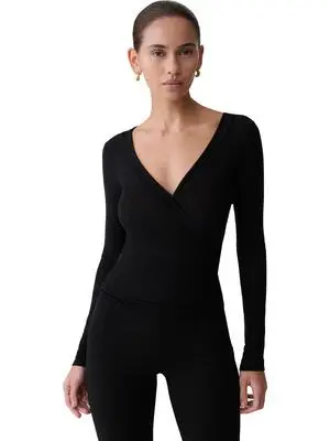 Meshki Lumi Long Sleeve Mesh Top - Black
