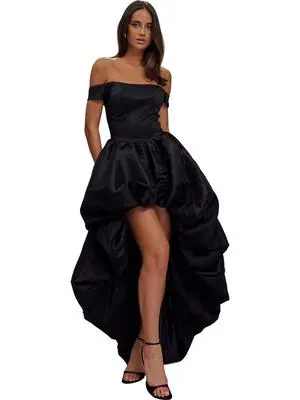 Meshki Amelia Bubble Maxi Dress - Black