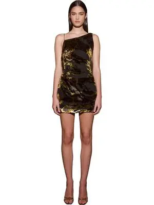 Meshki Ayana Cross Back Mini Dress - Black