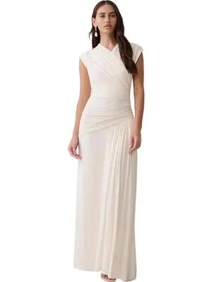 Meshki Winslow Cross Over Modal Maxi Dress - Ivory