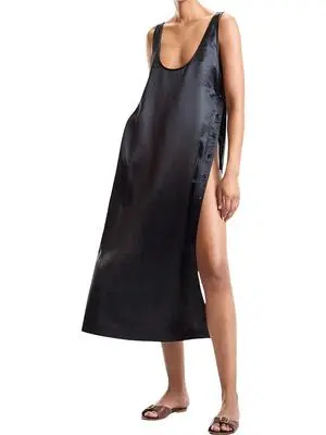Cynthia Rowley Breakaway Snap Dress - Black