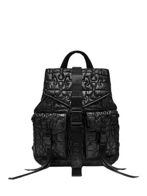 GANNI Quilted Re-tech Backpack - Black